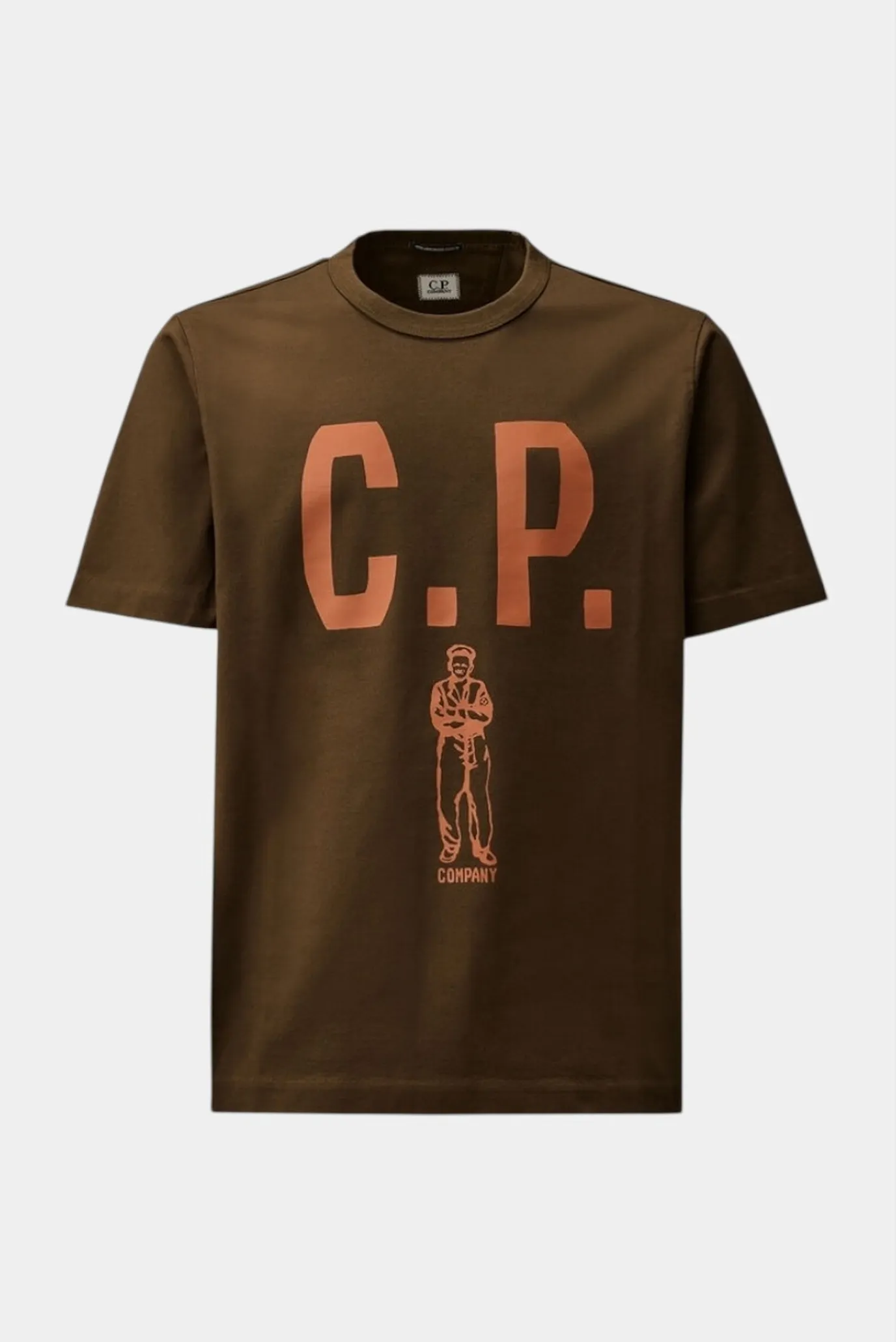 Чоловіча хакі футболка C.P. Company 10163 — MD-Fashion